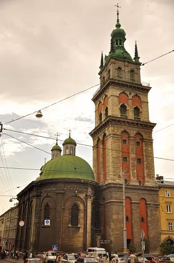 Gereja Assumption of the Virgin, Lviv, Ukraine, Eropah