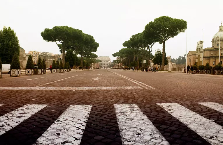 Via dei Fori Imperial, Roma, İtalya, Avrupa