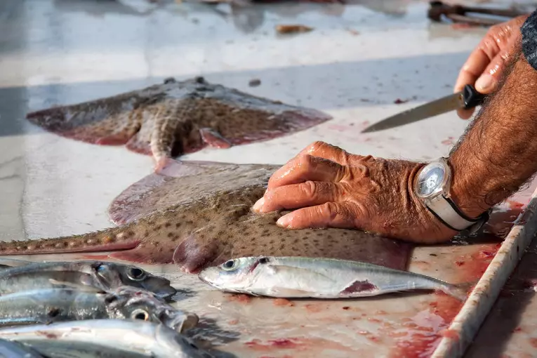 Market ng isda sa Pozzzoli, Naples, Italya, Europa