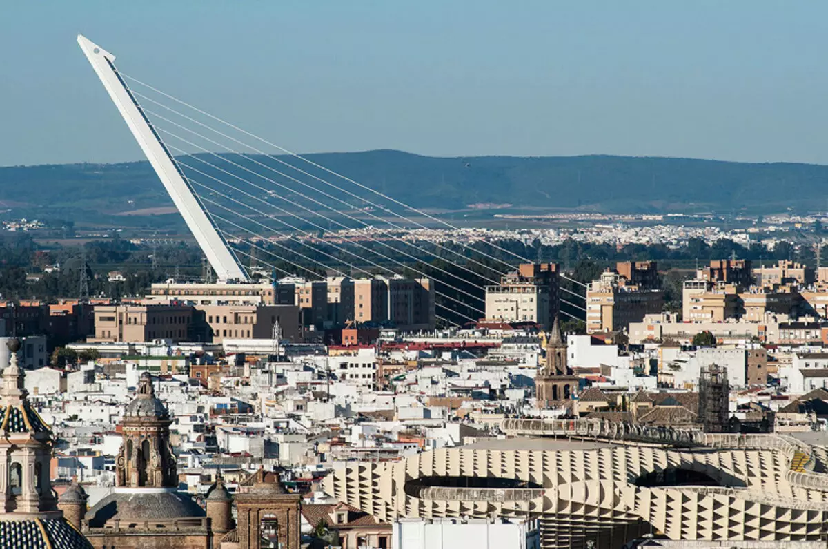 Brug Alamillo, Sevilla, Spanje, Europa