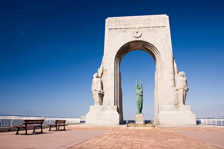 Triumphal Arch, Marseille, Provence, France, Europe