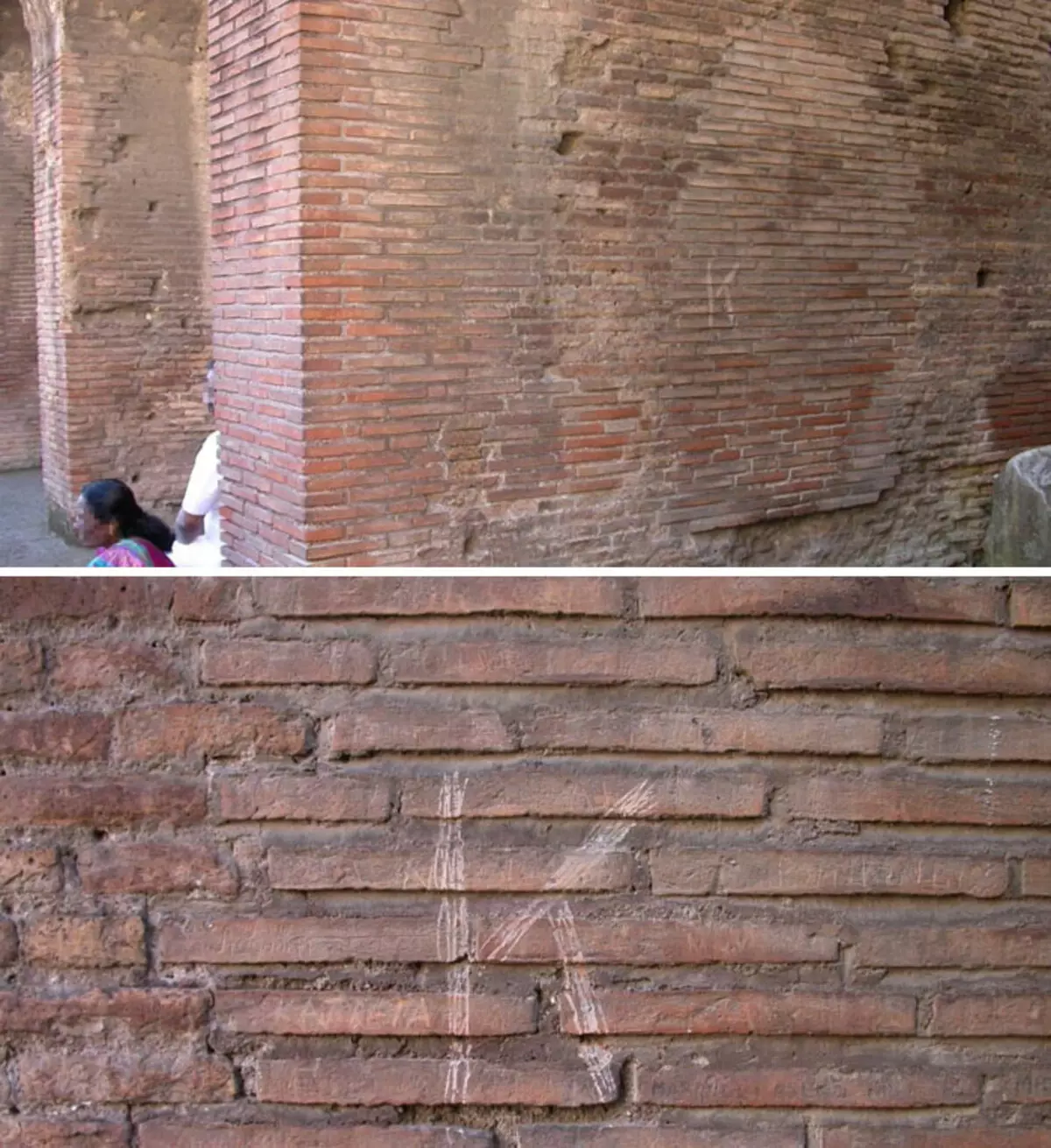Russisk turist ble bøtelagt 24 tusen dollar for graffiti i Colosseum.