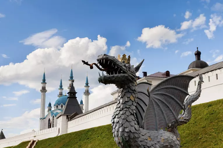 Mosque Kul Sharif, Kazan, Tatarstan, Rússland, Evrópa