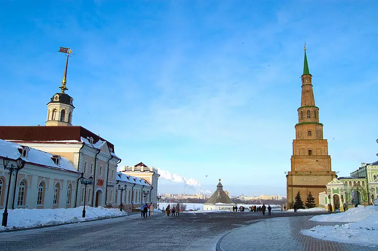 Věž Syumubika, Kazan, Rusko, Evropa