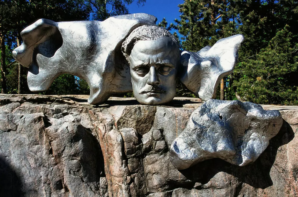 Monumen untuk komposer Jan Sibelius, Helsinki, Finlandia, Eropa