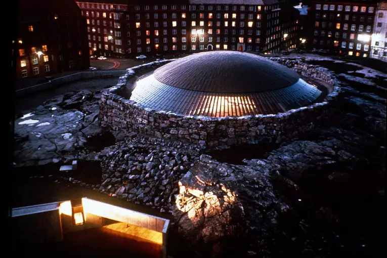 Kirkju Tempeliaukio, Helsinki, Finnland, Evrópa