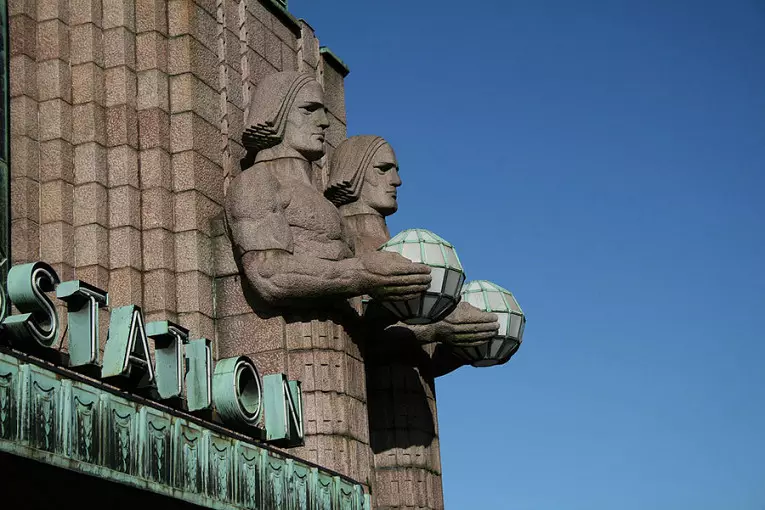 Željeznička stanica, Helsinki, Finska, Evropa