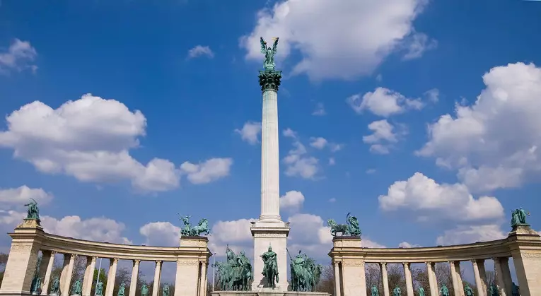 Piazza degli eroi, Budapest, Ungheria, Europa