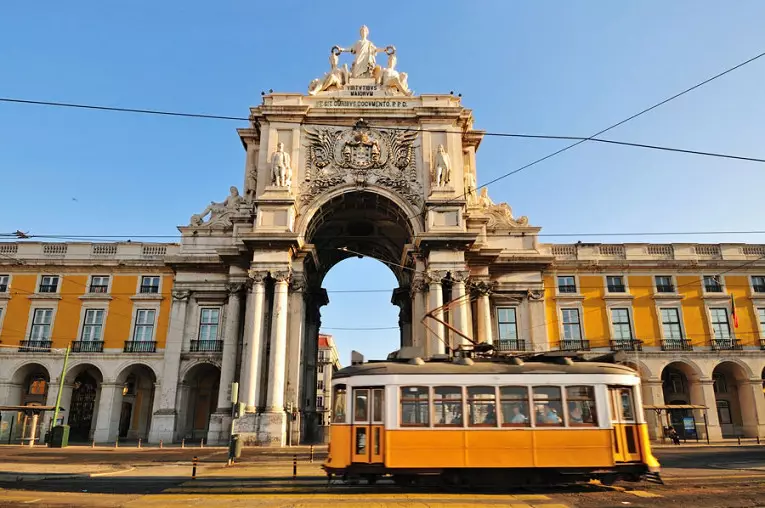 Commercio Square, Lisbona, Portogallo, Europa