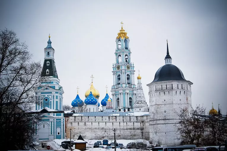 Τείχη της Trinity-Sergiyeva Lavra, Trinity-Sergiyev Lavra, Sergiev Posad, περιοχή της Μόσχας, Ρωσία, Ευρώπη