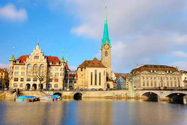 Kerk Fraumyunster, Zürich, Zwitserland, Europa