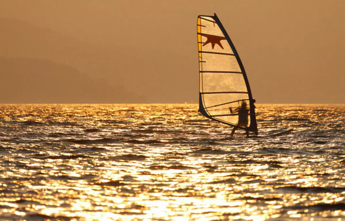 Windsurf Spot Sarafovo, Burgas, Bulharská riviéra, Bulharsko, Európa