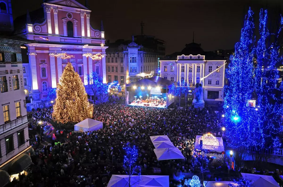 Vierkante presentator, Ljubljana, Slovenië, Europa