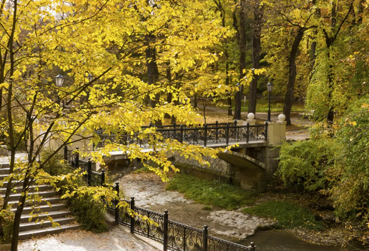 Resort Park, Kislovodsk, Stavropol Terület, Oroszország, Európa