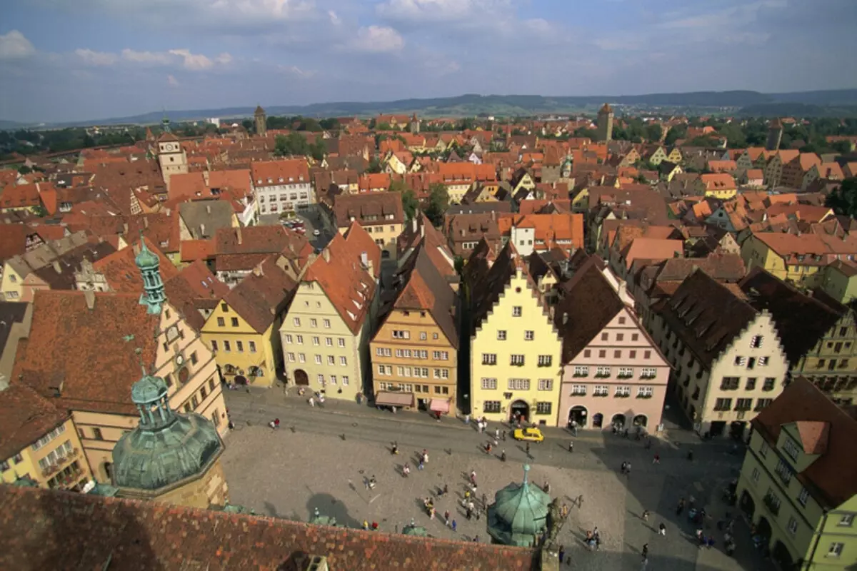 Rothenburg-on-Tauber, Bajorország, Németország, Európa