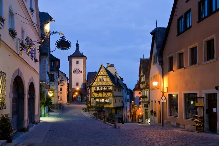 Rothenburg-on-Tauber, Bayern, Tyskland, Europa