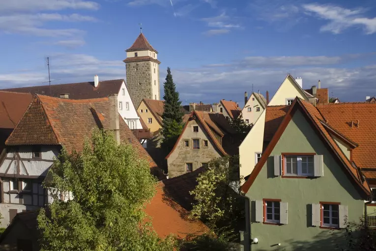 Rothenburg-On-Tauber, Bavaria, Jamus, Turai