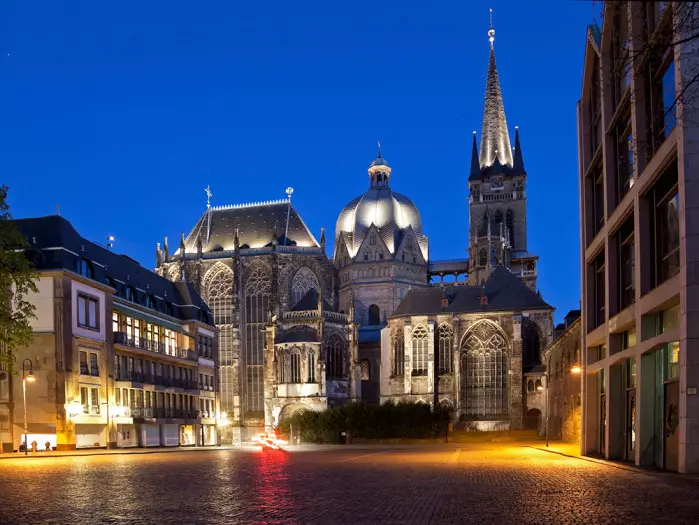 Aachen Cathedral, Aachen, Kaskazini Rhine Westphalia, Ujerumani, Ulaya