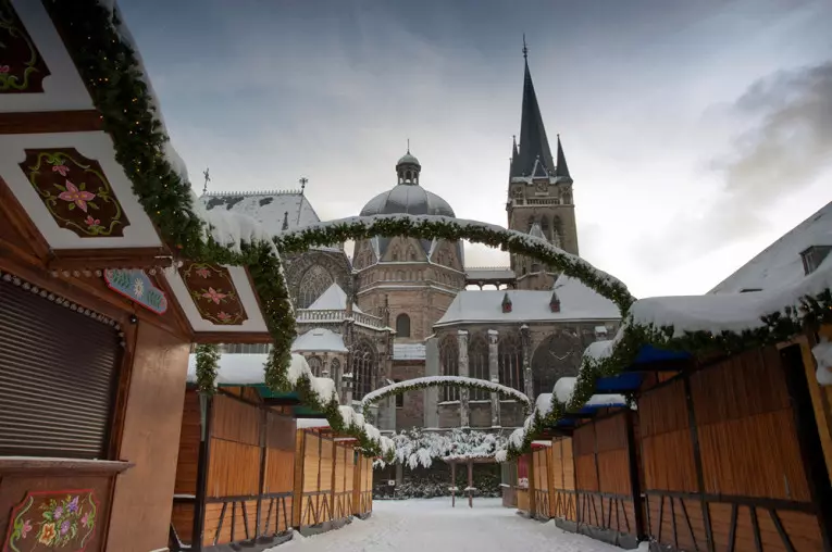 Aachen-katedralen, Aachen, Nordrhein Westfalen, Tyskland, Europa