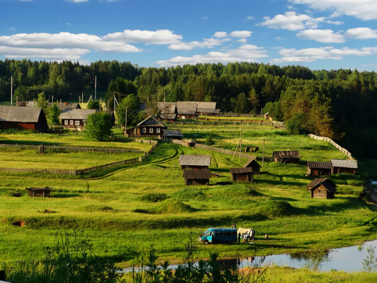 Village Mesh, Vologda, Rússland, Evrópa