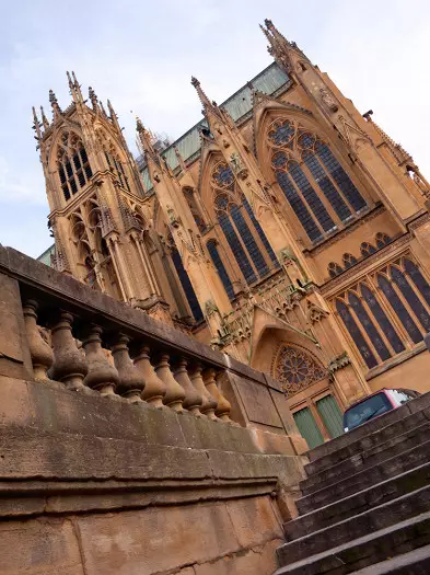 Katedral, nan St Stephen, Metz, Alsace ak Lorraine, Lafrans, Ewòp