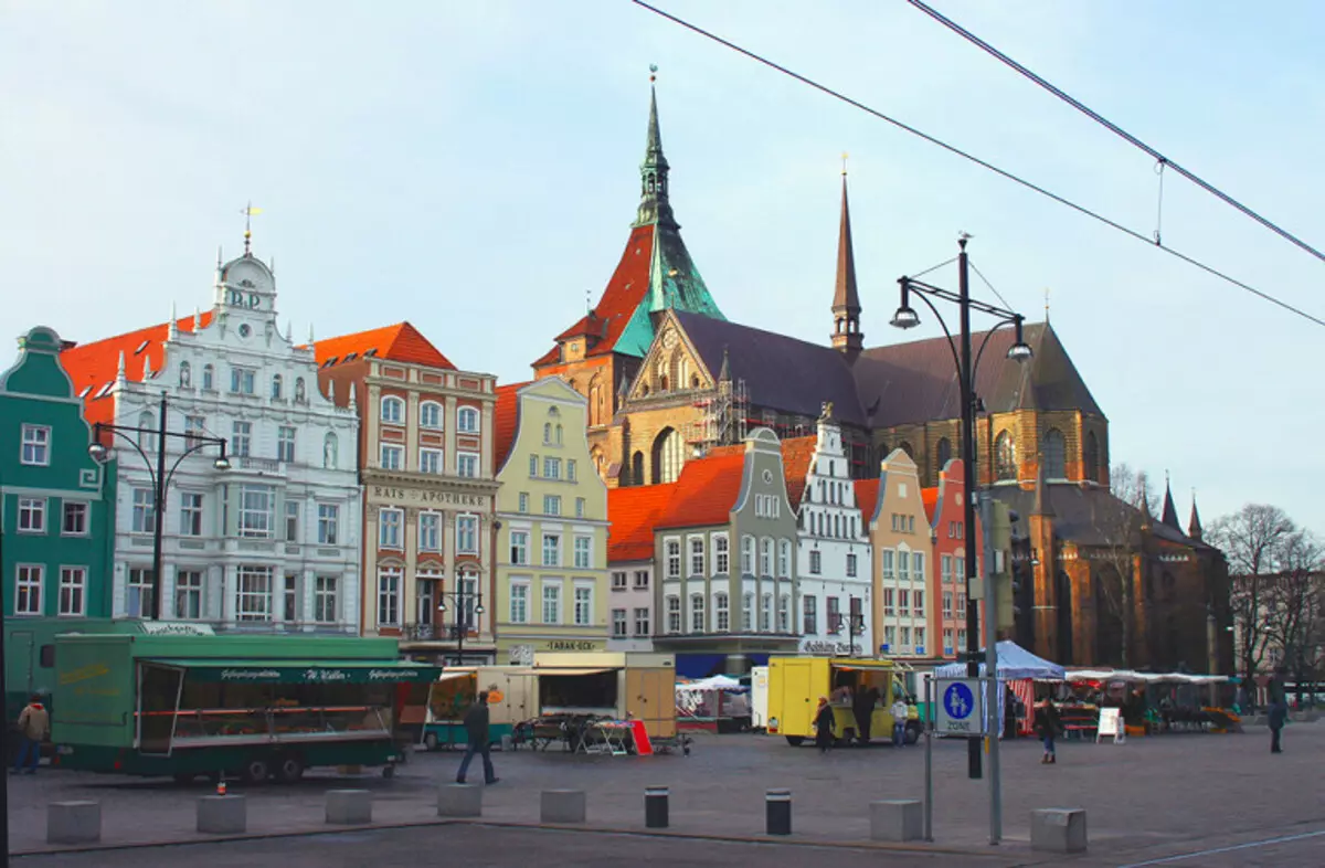 Rostock, כדור הארץ Mecklenburg הקדמי Pomerania, גרמניה, אירופה