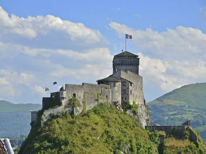 Cetatea Lourdskaya, Lourdes, Pyrenees de Sud, Franța, Europa