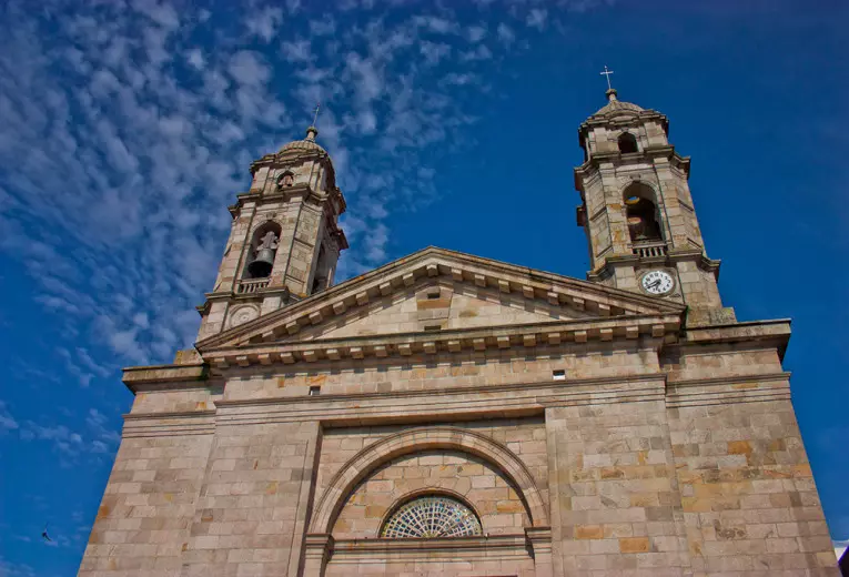 Katedral Santa Maria, Kota Tua Vigo, Vigo, Galicia, Spanyol, Eropa