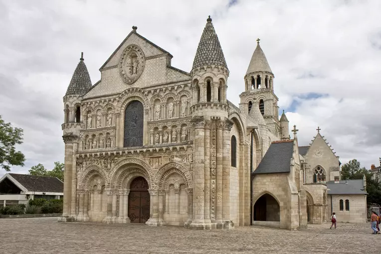 Notre Dame-la Grand, Poitiers, Poitu-Charente, França, Europa