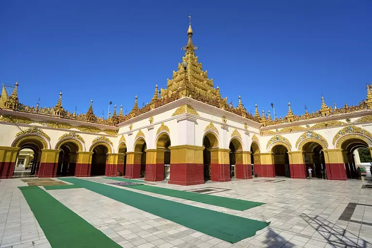 Pagoda Mahamuni, Mandalay, Mjanmarsko, Ázia