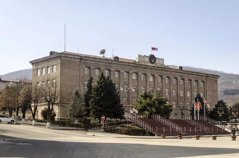 Renaissance Square, Stedanakert, Nagorno-Karabakh, Azerbaijan, Europe