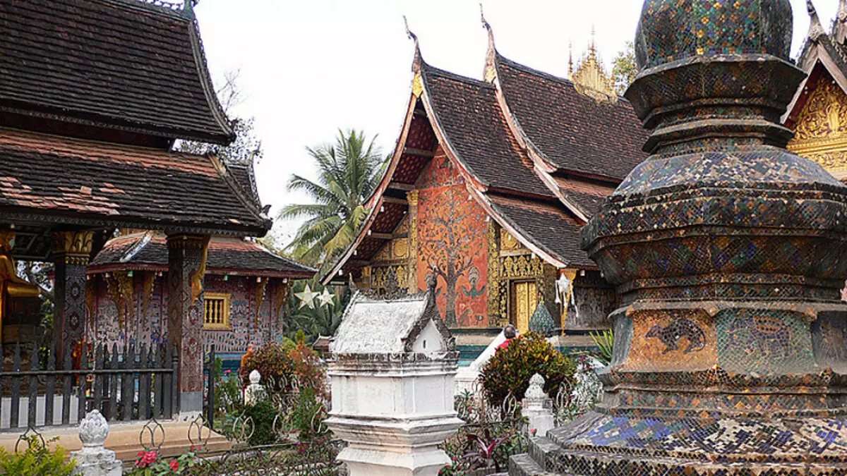 Mpingo wa mbiri ya Luaang Prabang, Luang Prabang, Laos, Asia