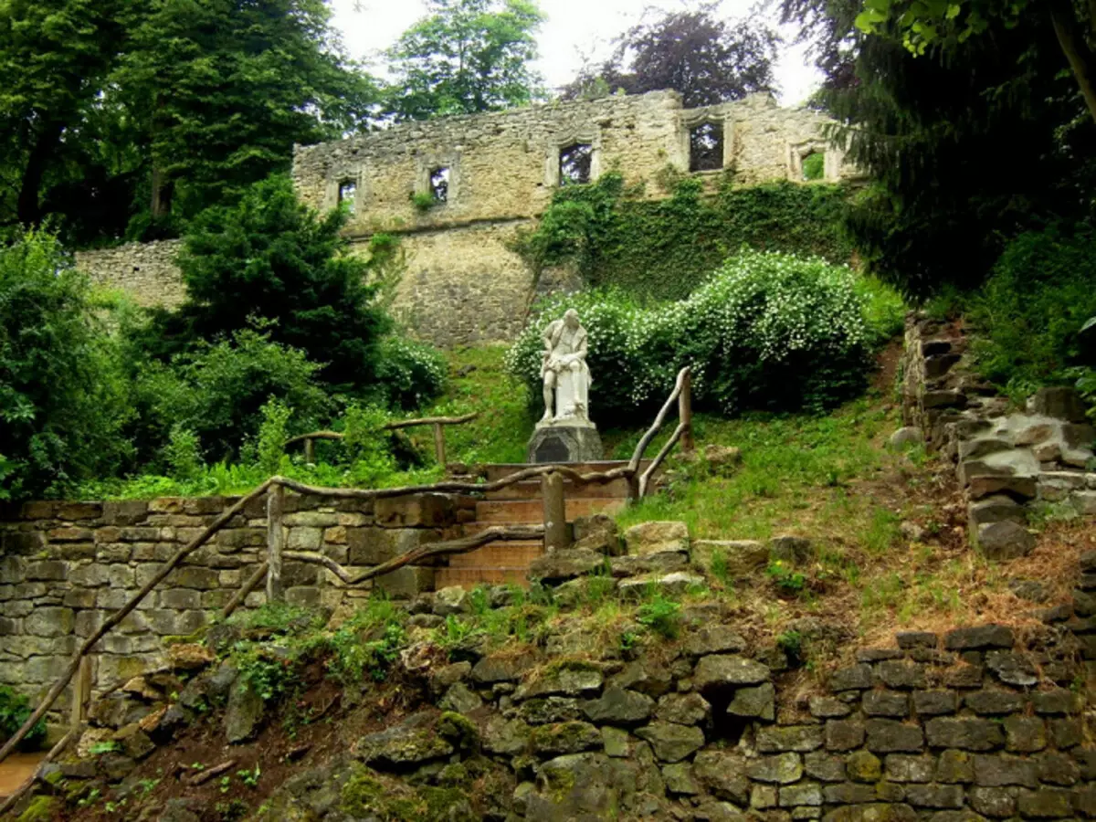 Park på floden Ilm, Weimar, Thüringen, Tyskland, Europa