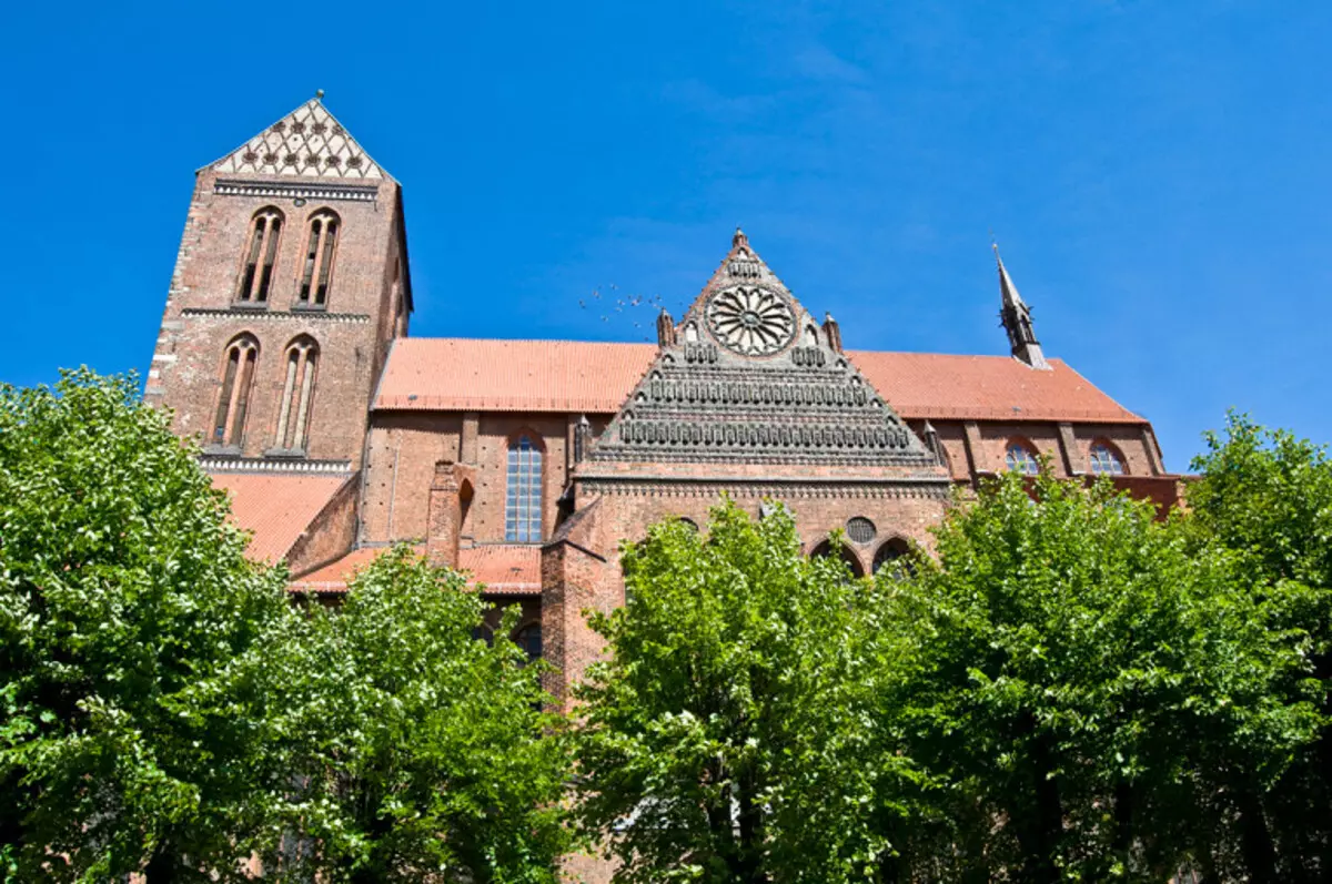 니콜라스의 교회 Wonderworker, Wismar, 지구 Mecklenburg-Frond Pomerania, Germany, Europe