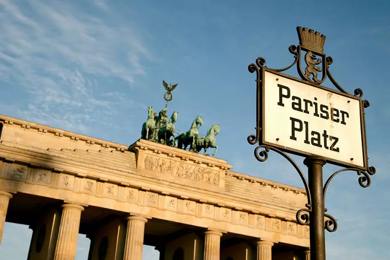 Brandenburger Gate, Parijs Square, Berlijn, Duitsland, Europa