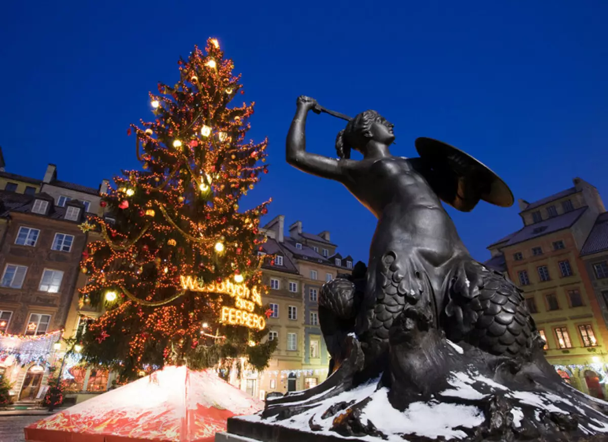 Monumento à fonte Sirenski, Varsóvia, Polônia, Europa