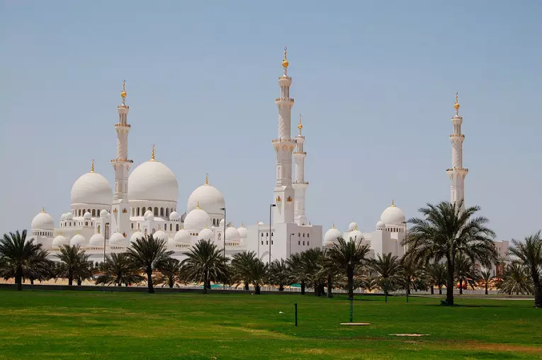 White Sheikh Zaid Mosque, Abu Dhabi, UAE, Middle East