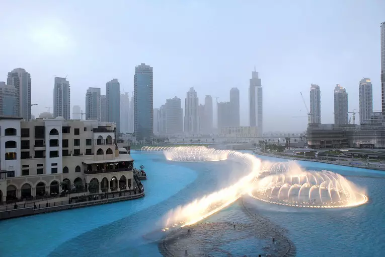 Singing Fountain Burj Khalifa, Dubai, UAE, Middle East