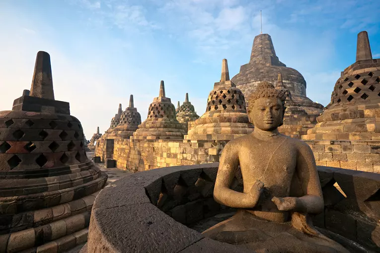 Borobudur, Java, Indonésie, Asie