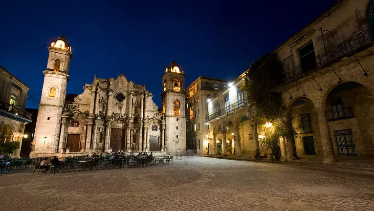 Katedral San Cristobal, Katedral Square, Havana, Kuba, Amerika Utara dan Karibia