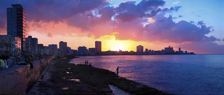 Embankment malecon, Have, Cuba, Amérika Kalér sareng Karibia