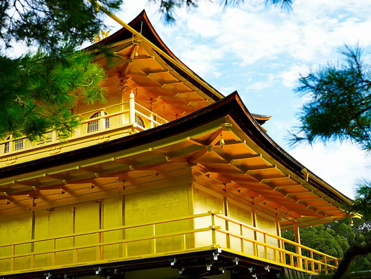 Urrezko pabiloia Kinkakuji, Kyoto, Japonia, Asia