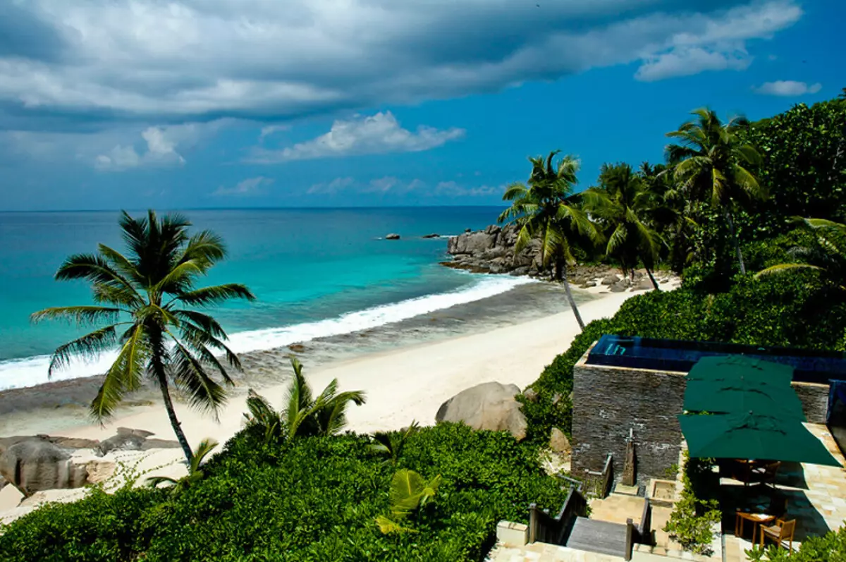 Intensandans Bay, Mahe, Seysjellen, Afrika