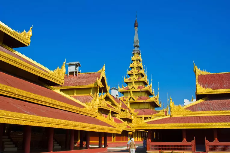 Palas Brenhinol, Mandalay, Myanmar, Asia