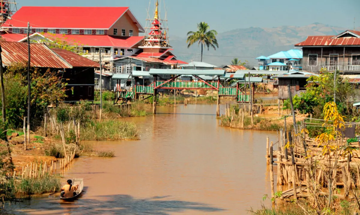 Lake diaku, Myanmar, Asia