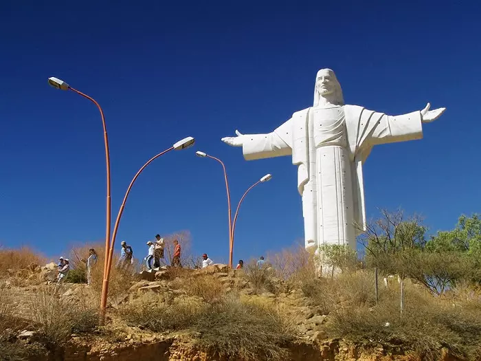 Statue of Jesus at Cochambamba Researves, Bolivia, South America