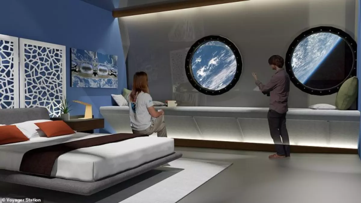 El primer hotel espacial abrirá sus puertas en 2027.