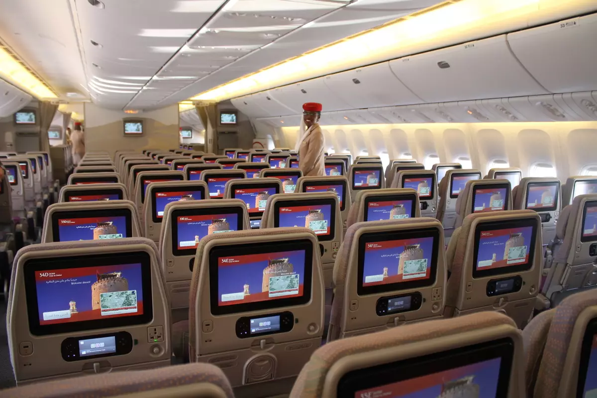 Emirates Airlines offered passengers to buy neighboring places for 55 US dollars