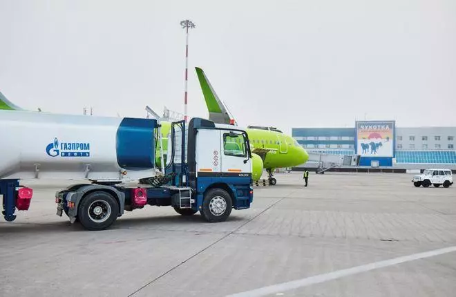 Kapin sa 16 ka libo ka tonelada sa aviation fuel nga gipagawas sa Gazprompleft-aero alang sa mga tugpahanan sa Chukotka