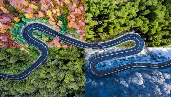 道路看起来像伯爵德古拉曾经旅行过的东西